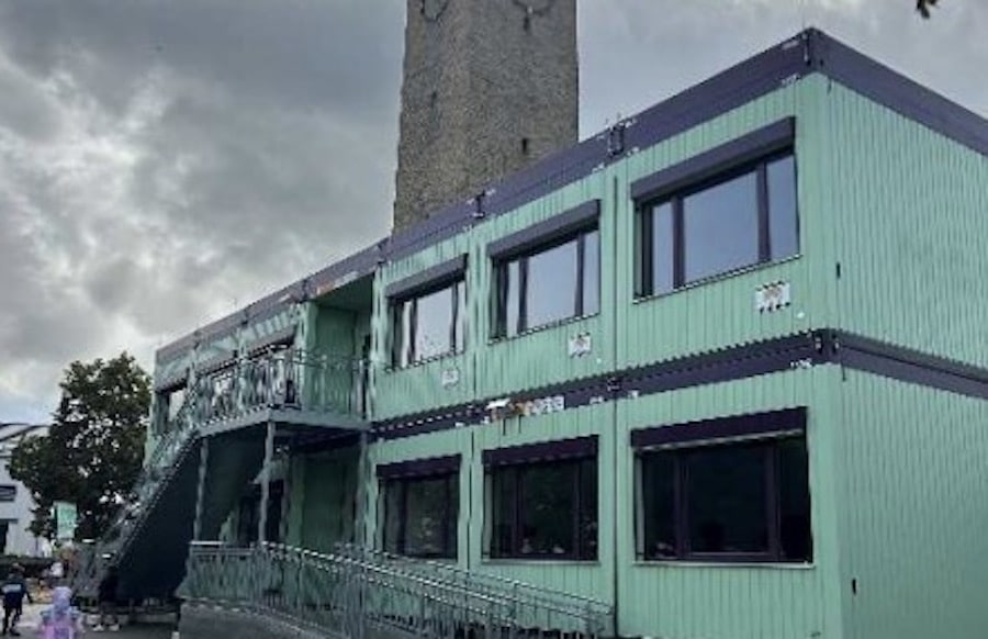 Grundschule Bitburg-Süd: Neuer Standort für den Schulcontainer